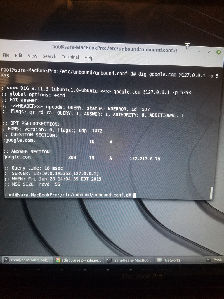 Pi-hole system unable to resolve domains after installing pihole and ...